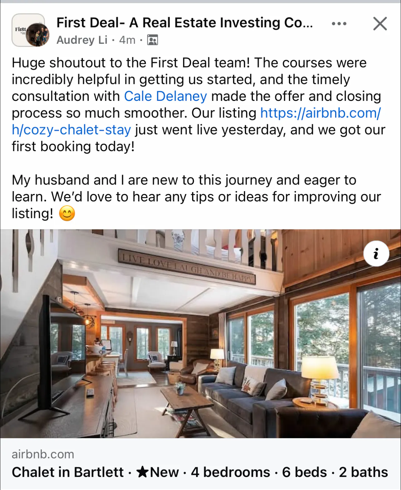 How the First Deal Program Works