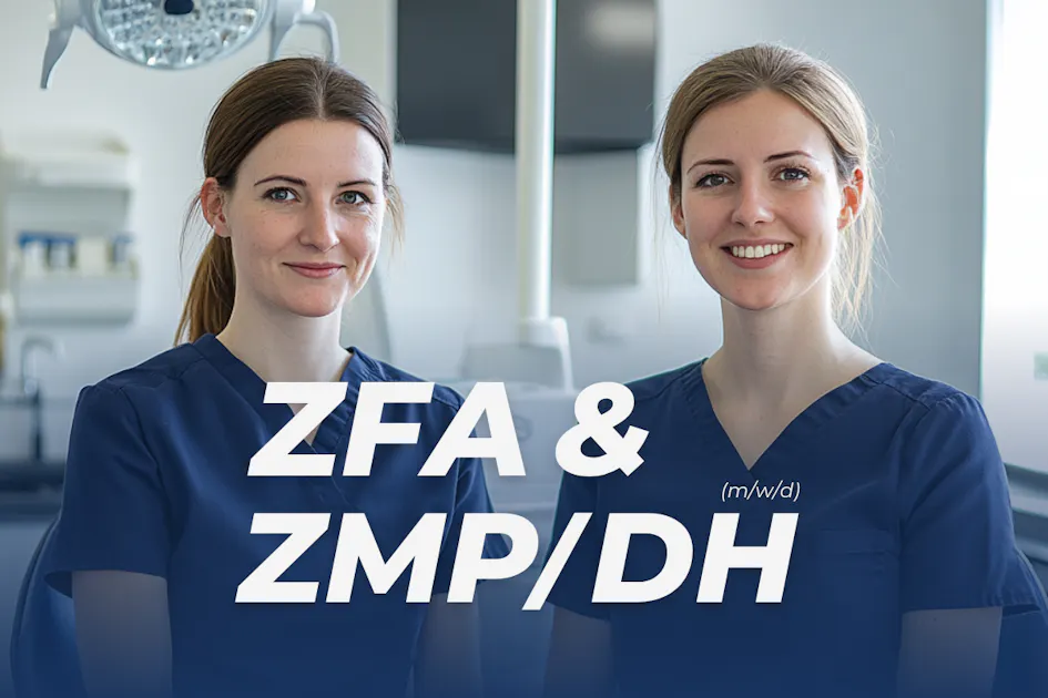Sichere dir jetzt deinen Traumjob als ZFA & ZMP/DH in nur 60 Sekunden!